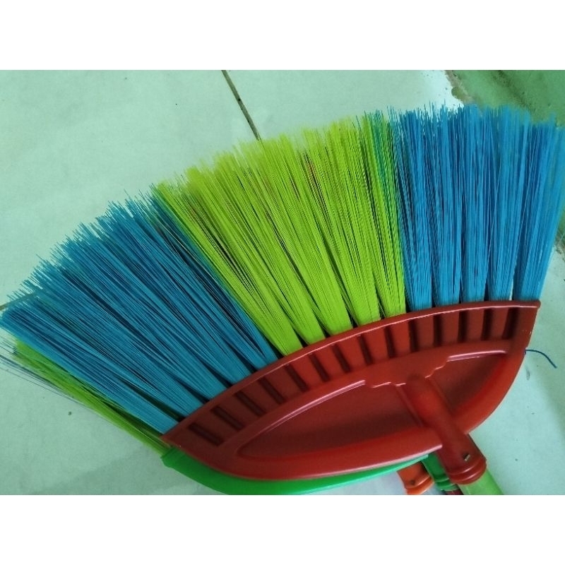 Jual Sapu lantai senar gagang kayu halus sapu kantor | Shopee Indonesia