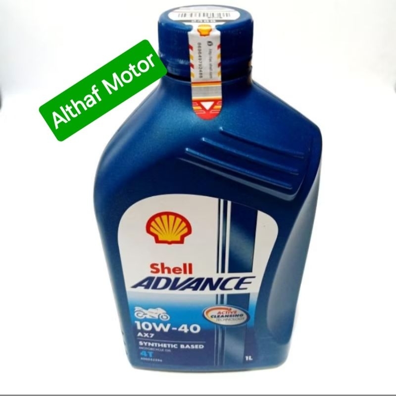 Jual OLI SHELL ADVANCE AX7 10W-40 1LITER UNTUK SMEUA TIPE MOTOR 4TAK ...