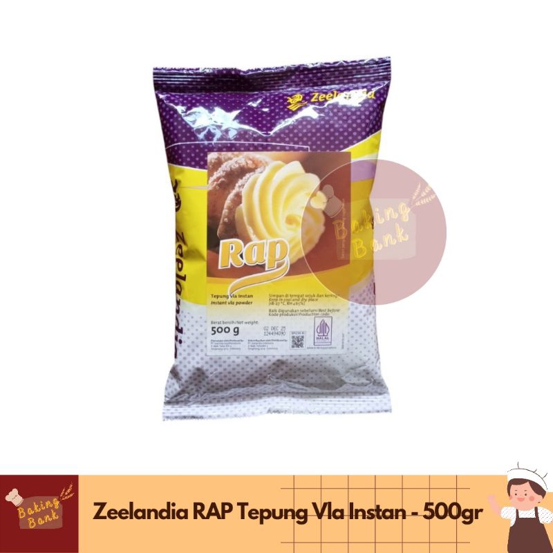 Jual ZEELANDIA RAP Tepung Vla Instan 500 gr Instant Custard Powder ...