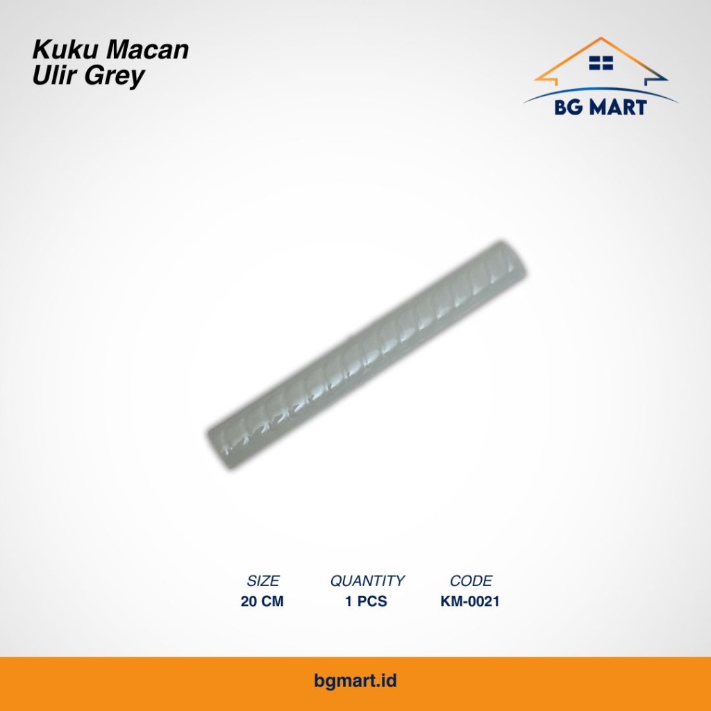 Jual LIST KERAMIK KUKU MACAN MURAH ULIR 20 CM GREY BONBON KERAMIK ...