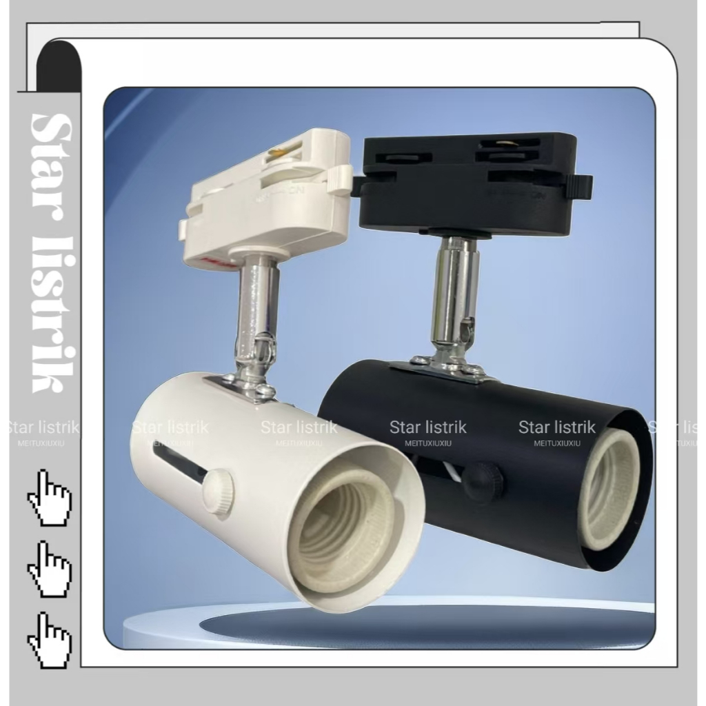 Jual KAP LAMPU RELL TRACK LED SOROT LAMPU SOROT TRACKLIGHT REL ...