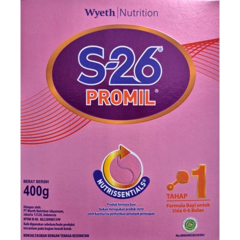 Jual Wyeth S26 Original 1 0-6 Bulan 400gr | Shopee Indonesia