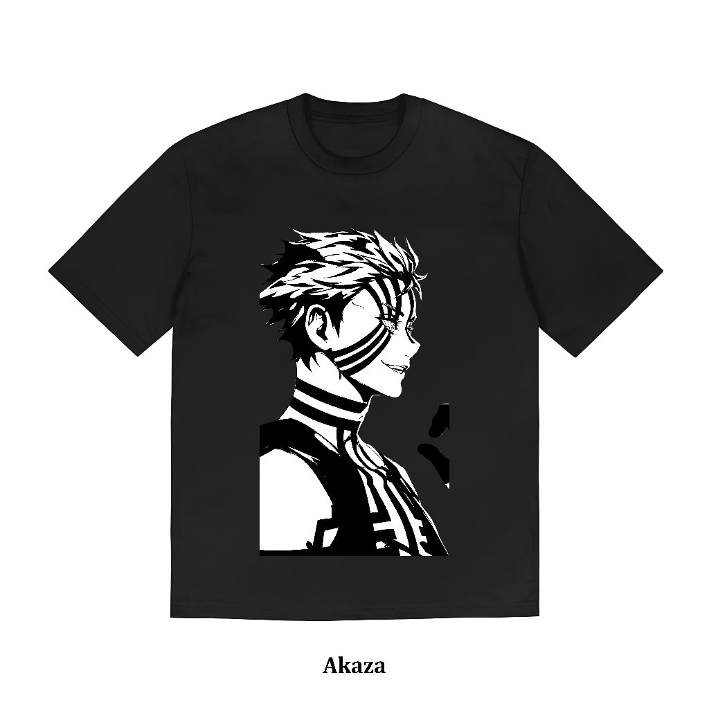 Jual T-Shirt | Kaos Anime | Akaza Black Premium Cotton Combed 24s ...