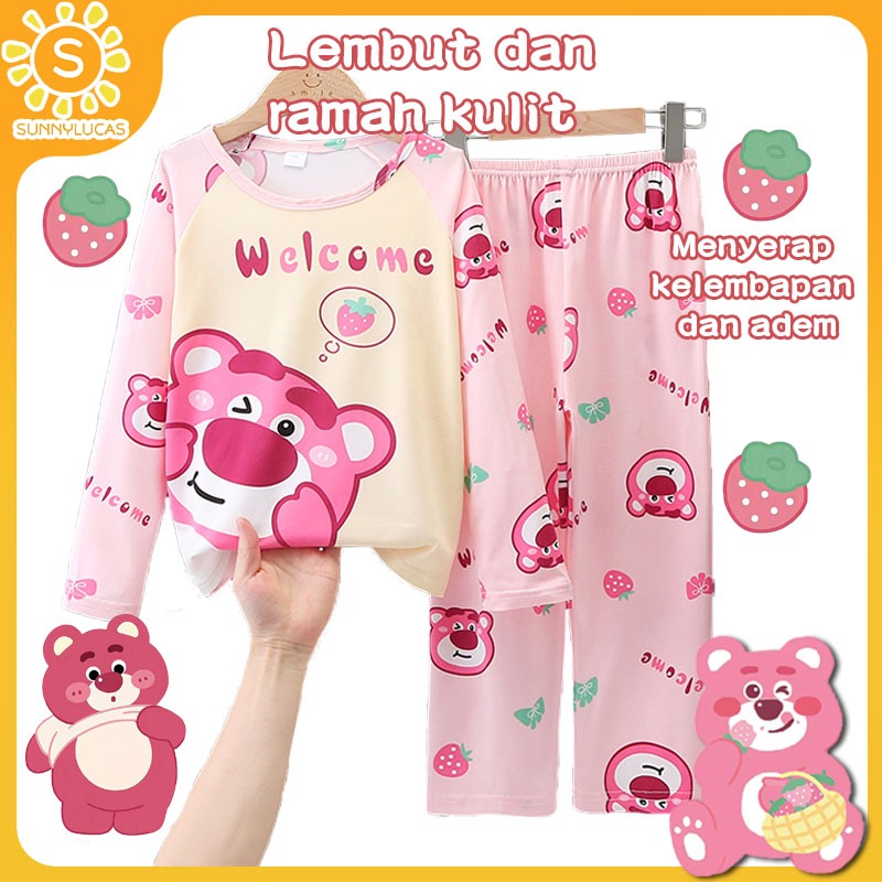 Jual Sunny.Lucas Setelan Baju Tidur Lengan Panjang Untuk Anak Perempuan ...