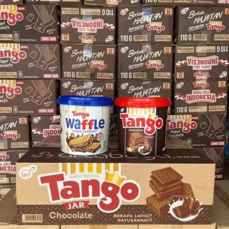 Jual ( 1 Dus / 6 Jar ) Wafer Tango Jar Rasa Chocolate Vanilla / Tango ...