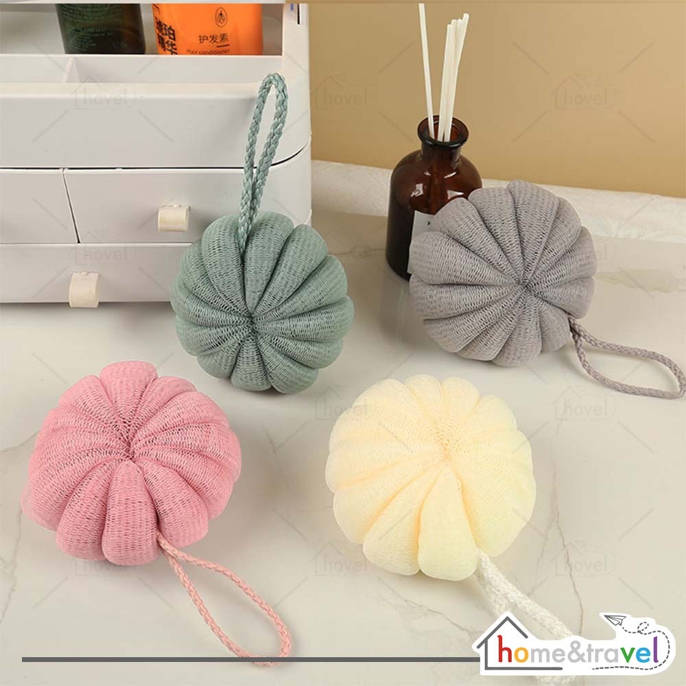 Jual HOVELSHOP Big Bath Ball Shower Puff Spons Mandi Kain Jaring Sponge ...