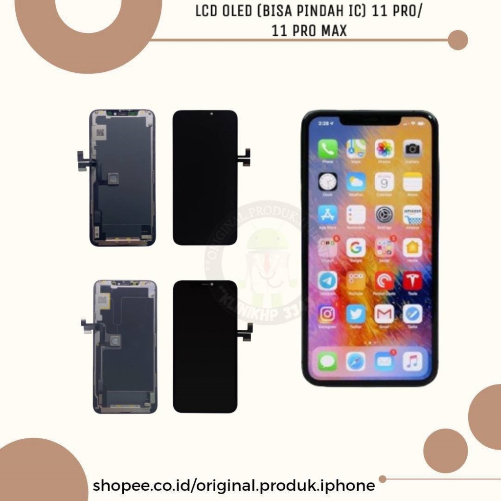 Jual LCD + TOUCHSCREEN LCD 11 PRO/11 PRO MAX ORIGINAL OLED DD NEW ...