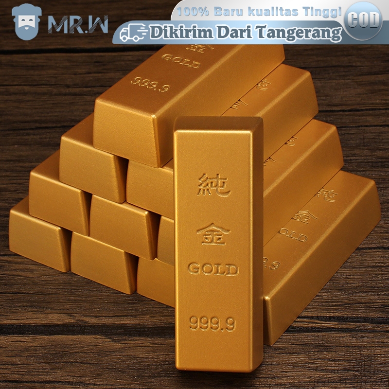 Jual Emas Batangan Palsu Batangan Emas Logam Emas Batang Mainan Hiasan ...