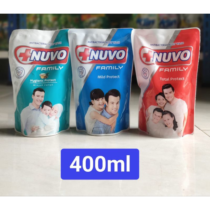 Jual NUVO Sabun Cair Family Refill 400 Ml | Shopee Indonesia