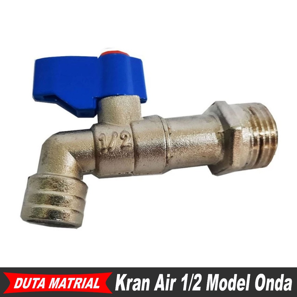 Jual Keran Air Besi 1/2" Inch / Kran Air Tembok Taman Besi Mini model ...