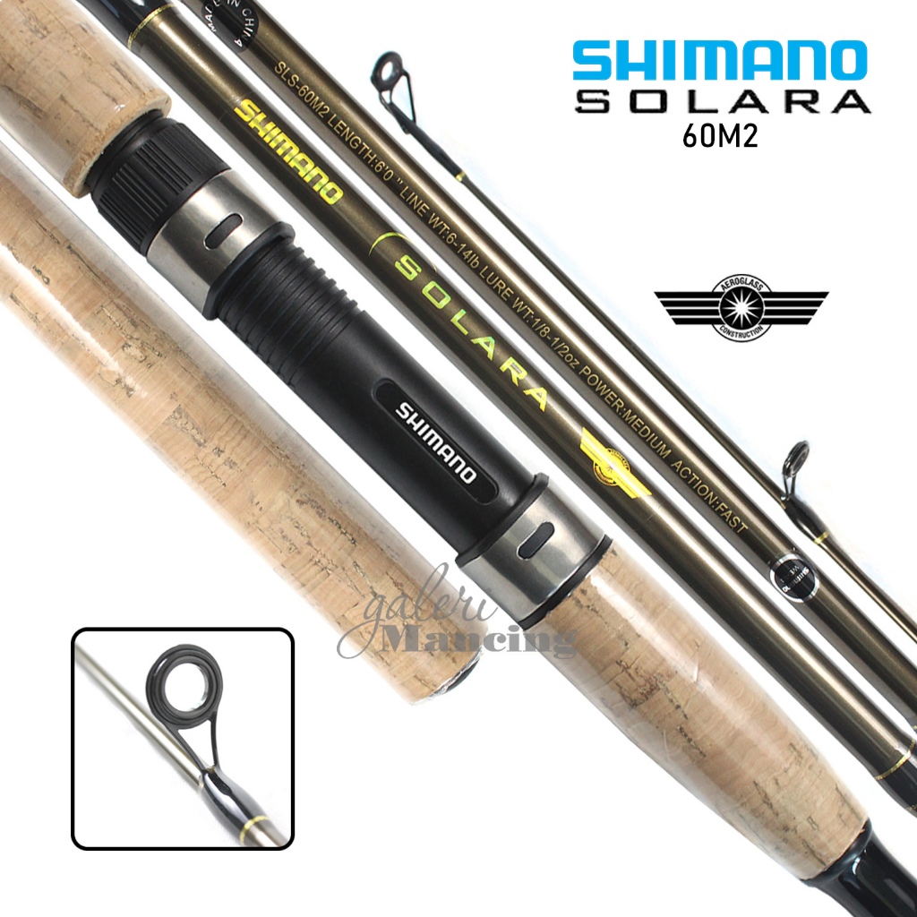 Jual Joran SHIMANO SOLARA 165 180 195 210 CM | Aeroglass | Spinning Galapung Galatama Mas Sungai ...