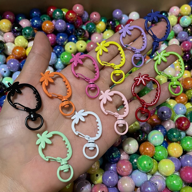 Jual [25 pcs] RING GANCI Strawberry gantungan kunci lobster mix warna ...