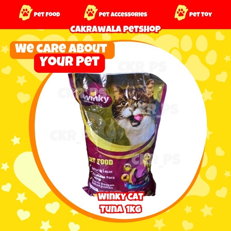 Jual winky cat 1kg makanan kucing murah no pork halal | Shopee Indonesia