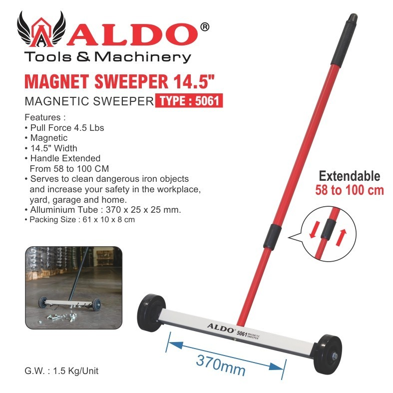 Jual MAGNET SWEEPER MANUAL 14.5" 5061 / MAGNETIC SWEEPER / PENYAPU ...