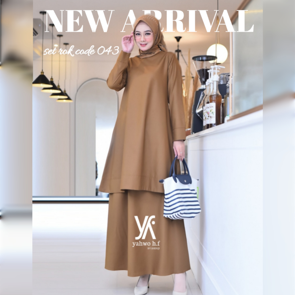 Jual SETELAN ROK TUNIK PNS WANITA WARNA KHAKI/BAJU KURUNG MALAY/SERAGAM ...