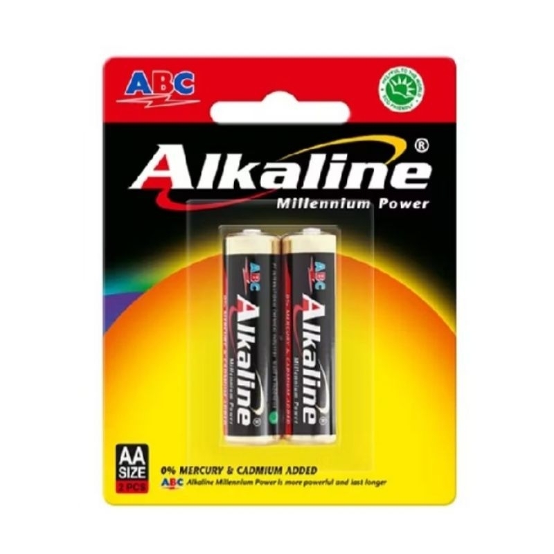 Jual Baterai Abc Alkaline AA / A2 / BATRE/ BATERE/ BATTERY/ LR6 2b 1.5V isi 2 pcs | Shopee Indonesia