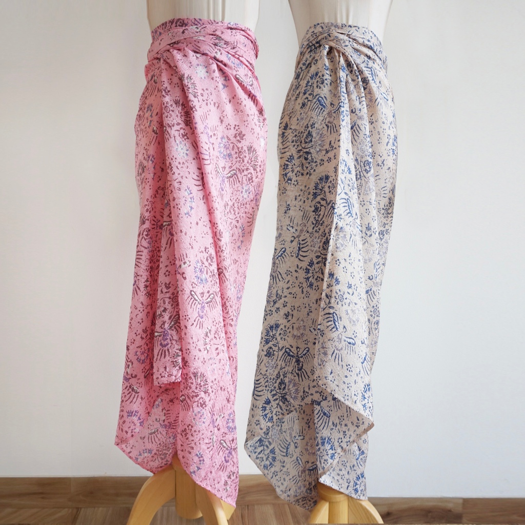 Jual Benangsari Evita Lokcan Skirt Viscose Batik Rok Lilit | Shopee ...