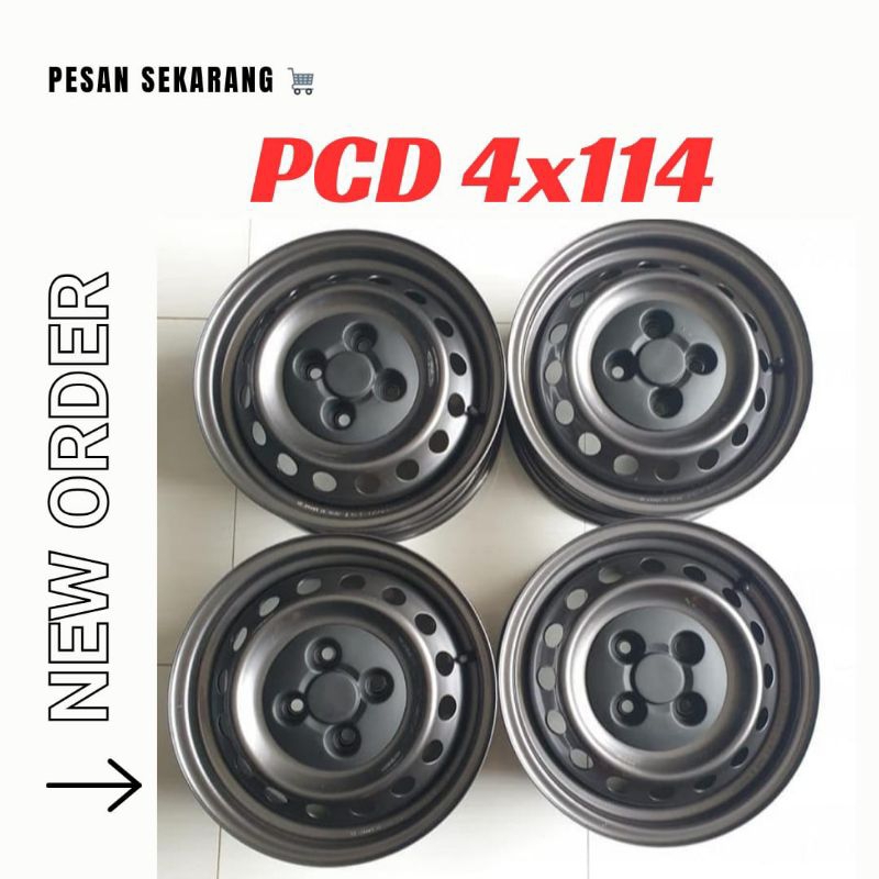 Jual (1 set 4PCS)center dop velg kaleng pcd 4x114 bisa untuk ring 13 14,15,16,17 bayar ditempat ...