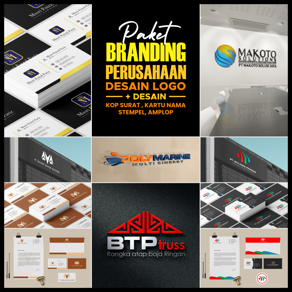 Jual Jasa Logo Branding Desain Logo Perusahaan + Desain Kop Surat Karta ...