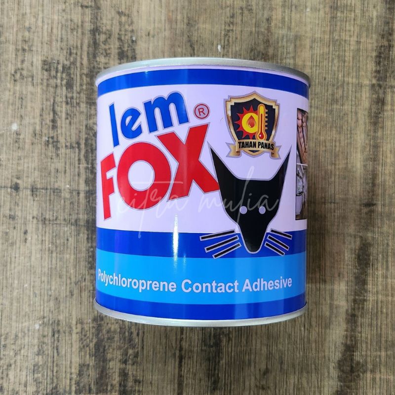 Jual Lem fox biru 600 gram - Lem kuning kain Busa kulit vinyl 600gr ...