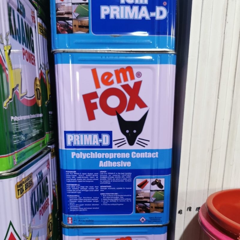 Jual Lem kuning serbaguna Fox prima D kemasan blek 14kg 1400gram ...
