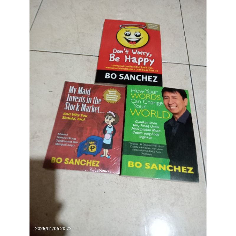 Jual ORIGINAL PAKAI 3 BUKU MOTIVASI KARANGAN BO SANCHEZ | Shopee Indonesia