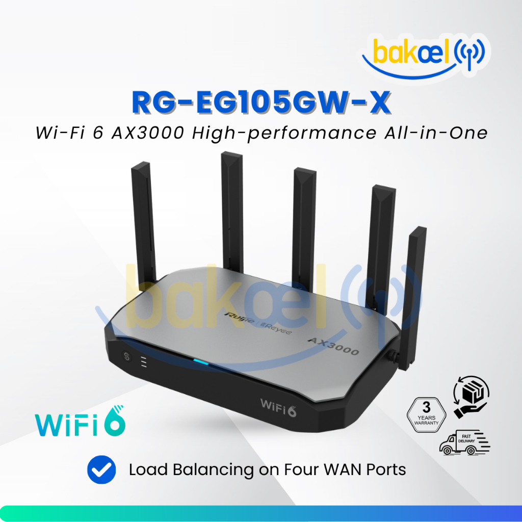 Jual Ruijie RG-EG105GW-X Wi-Fi 6 AX3000 All-in-One Wireless Router RGEG105GW X | Shopee Indonesia