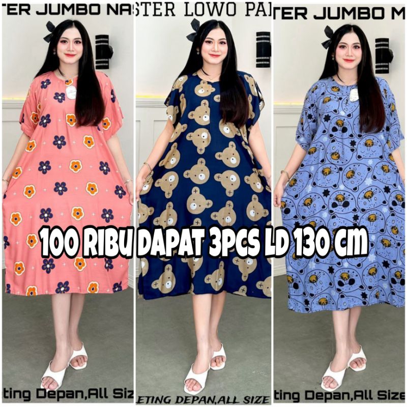 Jual Paket Daster Jumbo Resleting 100rb Dapat 3pcs Ld 130 cm Busui ...