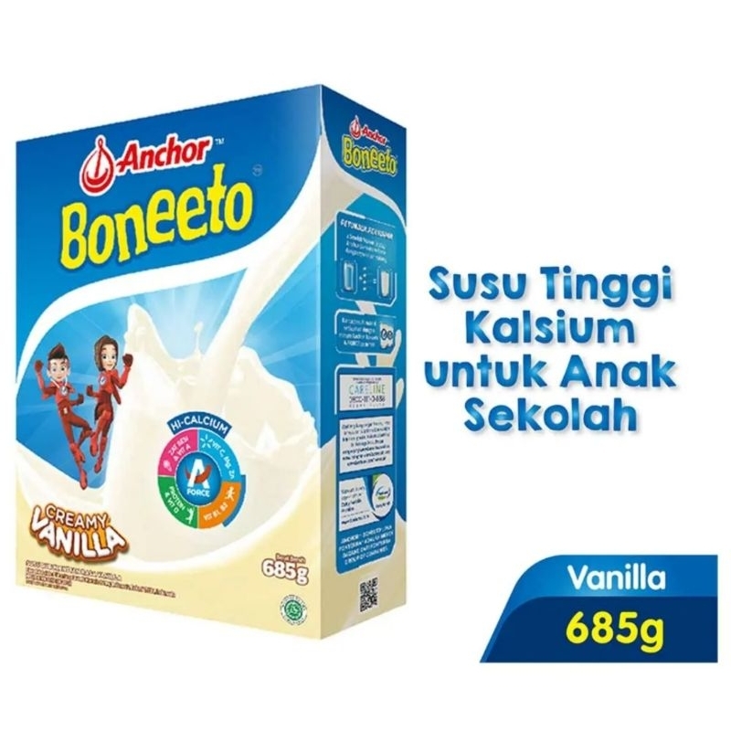 Jual Anchor Boneeto Susu Bubuk Hi-Calcium Creamy Vanilla 685G | Shopee ... Jual Anchor Boneeto Susu Bubuk Hi-Calcium Creamy Vanilla 685G | Shopee ...