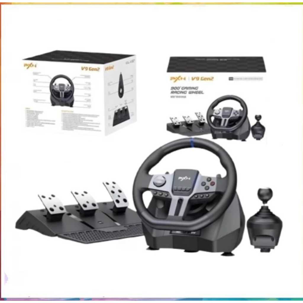 Jual PXN V9 GEN2 16 Bit Steering Wheel Racing Magnetic Encoder Racing ...