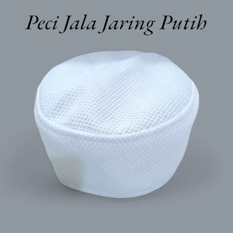 Jual Peci Jaring Putih Lemas Kopiah Putih Jaring Peci Jaring Madinah ...