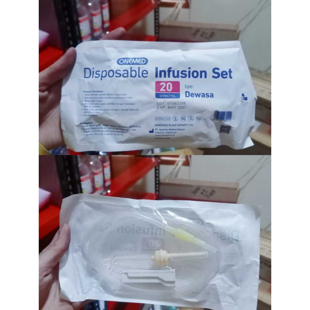 Jual Infus Set Onemed Dewasa Selang Infus Dewasa Onemed Infusion Set ...