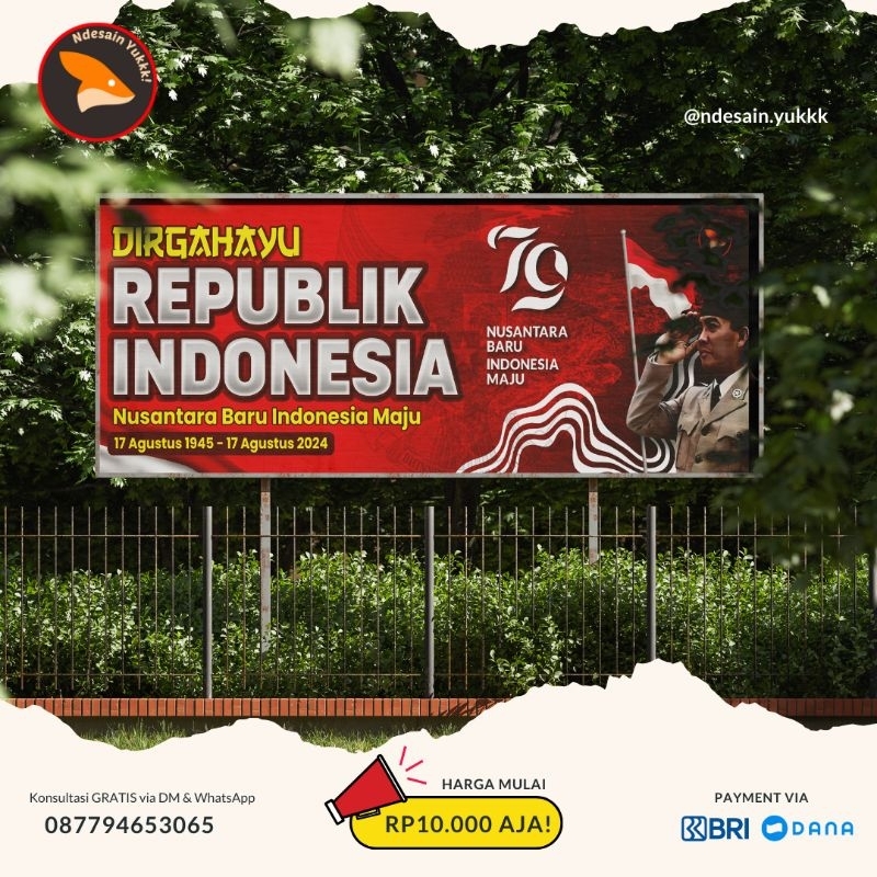 Jual JASA DESAIN GRAFIS: BANNER PERINGATAN HARI NASIONAL, BANNER ALL ...
