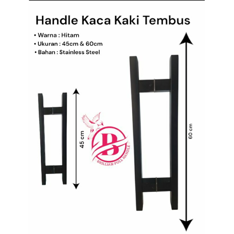 Jual HANDLE KACA TEMBUS MODEL KOTAK / TARIKAN PINTU KACA KAKI TEMBUS ...