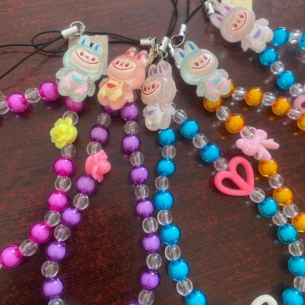 Jual Gantungan HP LABUBU & SANRIO Manik Aesthetic / Phone Strap ...
