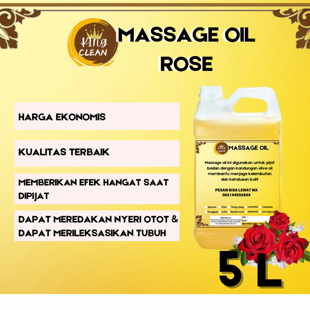 Jual Massage oil Minyak SPA Bali/ Pijat Urut/BPOM/5 L | Shopee Indonesia