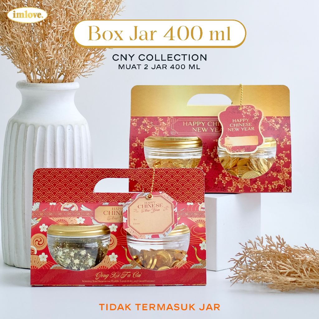 Jual [10 SET] Box Jar Imlek 400 ml Box Jinjing Box CNY Gong Xi Fa Cai ...