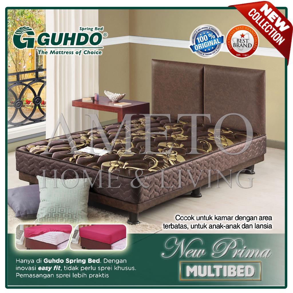 Jual Guhdo Springbed Multi Bed New Prima 90 100 120 140 160 180 200 x 200 cm HB Atlantic ...