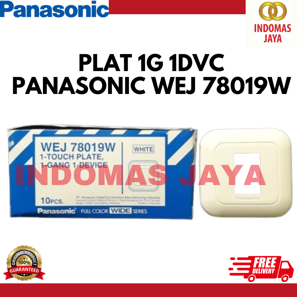 Jual Plate 1 Gang 1 Device Panasonic Wide Series WEJ 78019W (Harga Per ...
