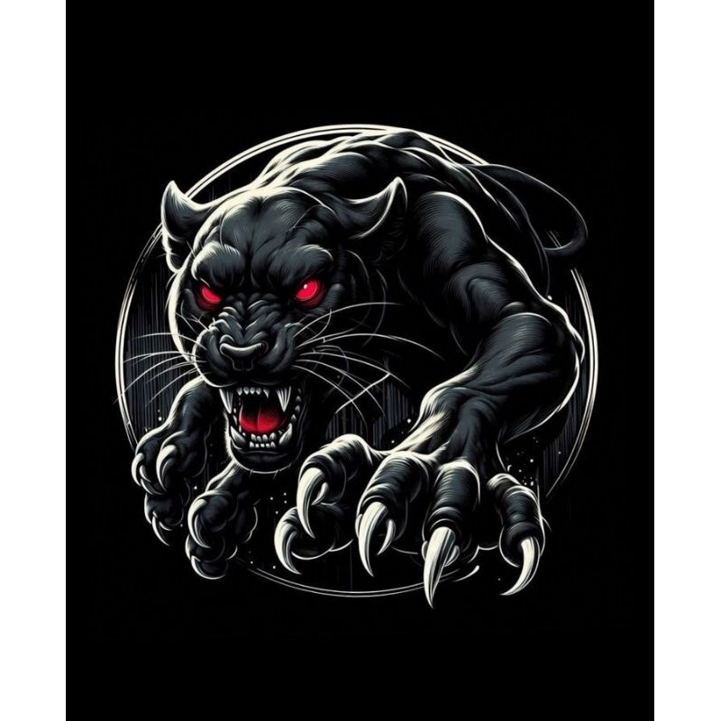 Jual sticker variasi dashboard kaca motor mobil macan hitam kumbang ...