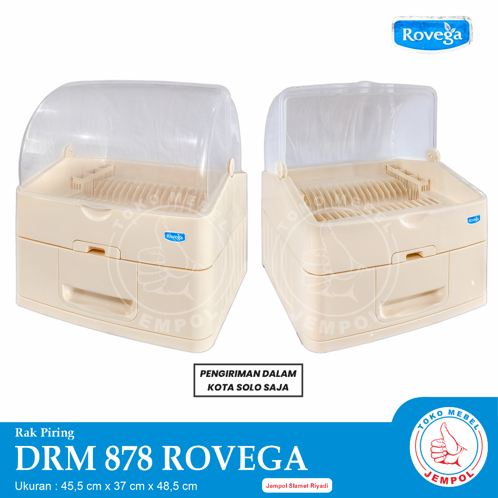 Jual Rak Piring ROVEGA DRM-878 / Rak Dapur / Rak Penyimpanan Serbaguna ...