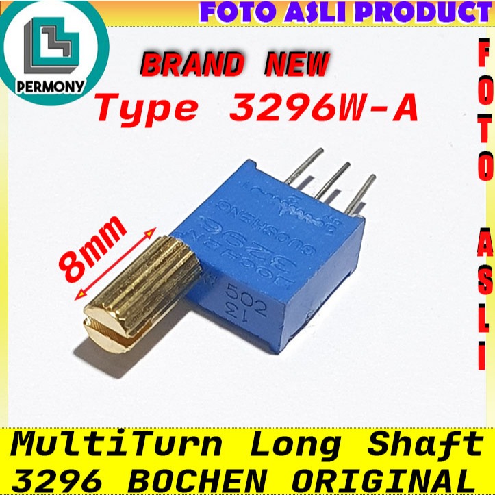 Jual Multiturn 3296W long shaft batang handle panjang Potensiometer ...
