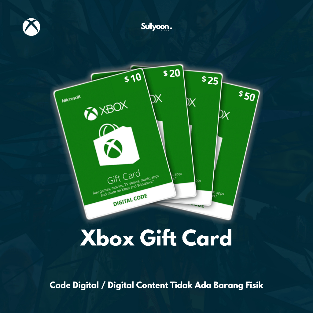 Jual Xbox Gift Card ( Xbox Wallet ) - Software Gamer | Shopee Indonesia