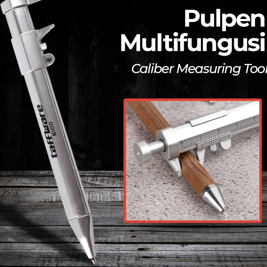 Jual Pena Pulpen Ballpoint Pen Caliber Measuring Tool Scale Ruler ...