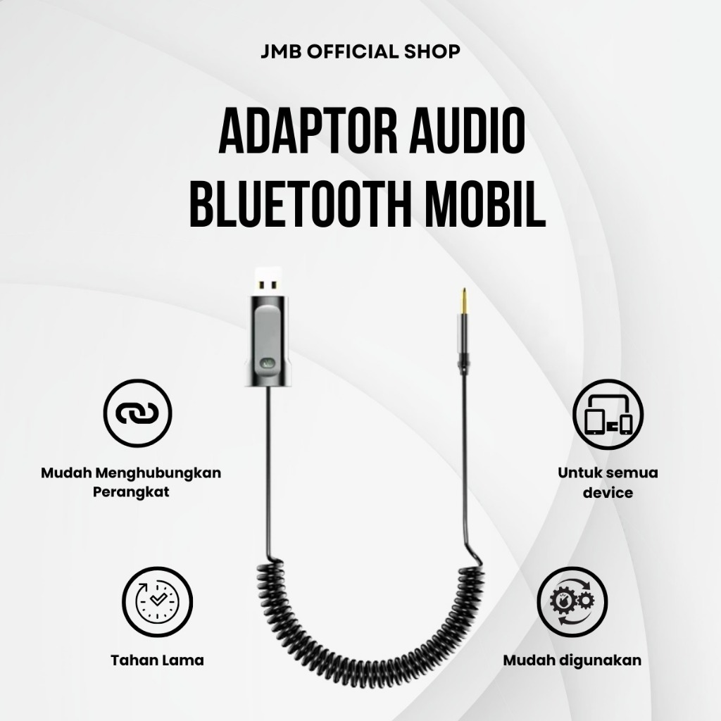 Jual (JMB) BT750 2in1 5.0 AUX penerima bluetooth mobil usb ke pemancar ...