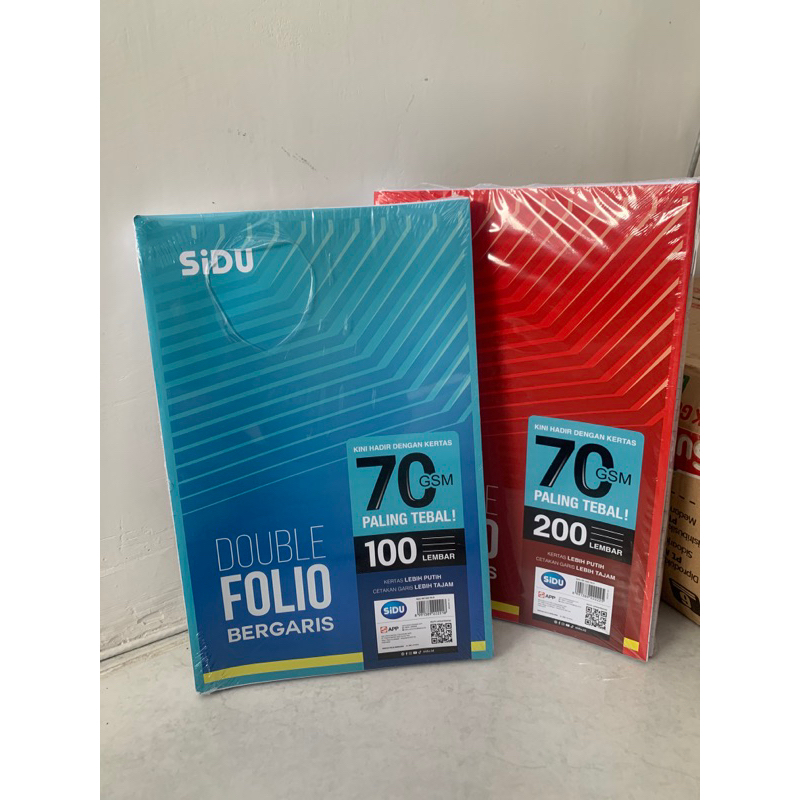 Jual KERTAS DOUBLE FOLIO SIDU ISI 100/200 Lembar | Shopee Indonesia