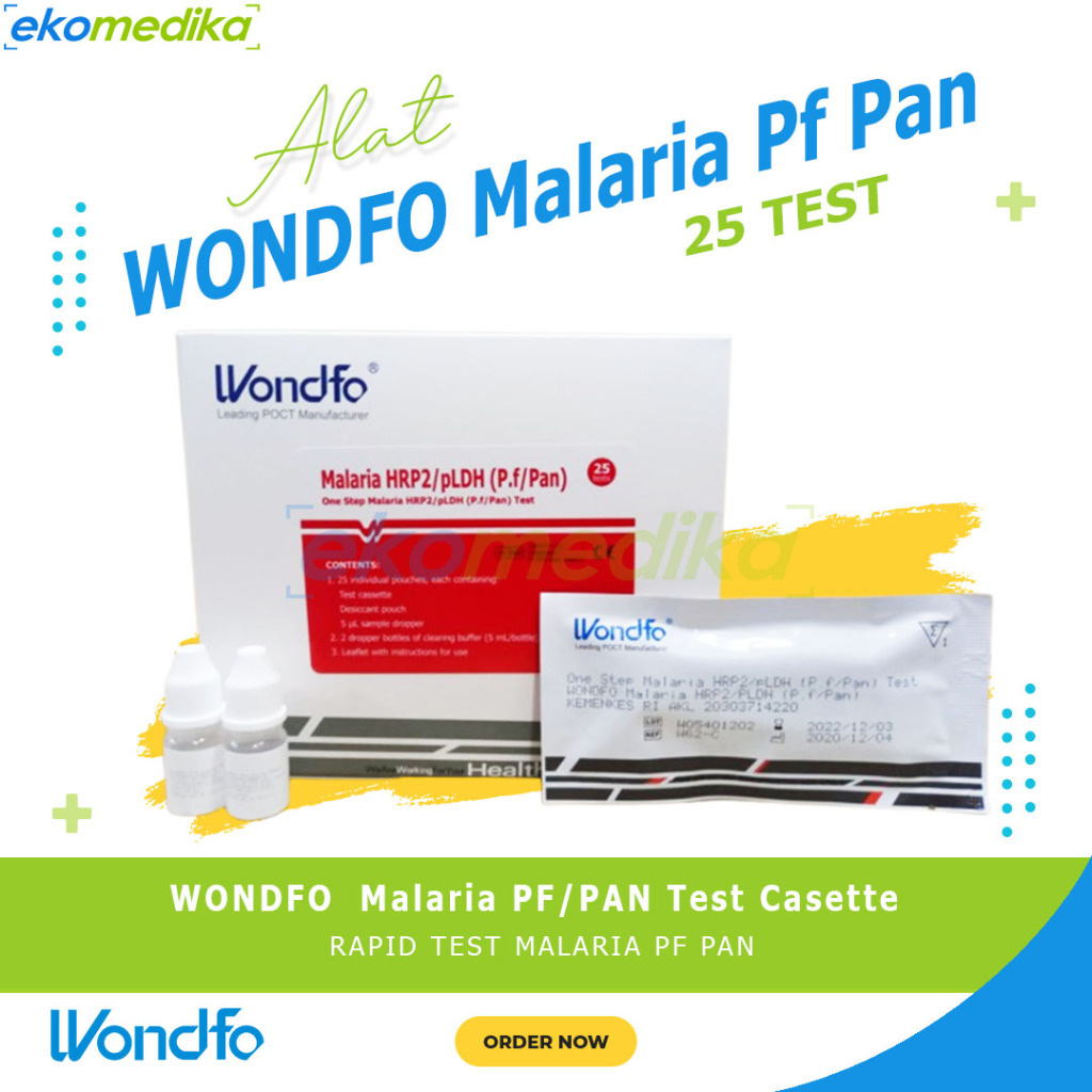 Jual WONDFO One Step Malaria PF/PAN Test Casette_25T/Box I Pemeriksaan ...