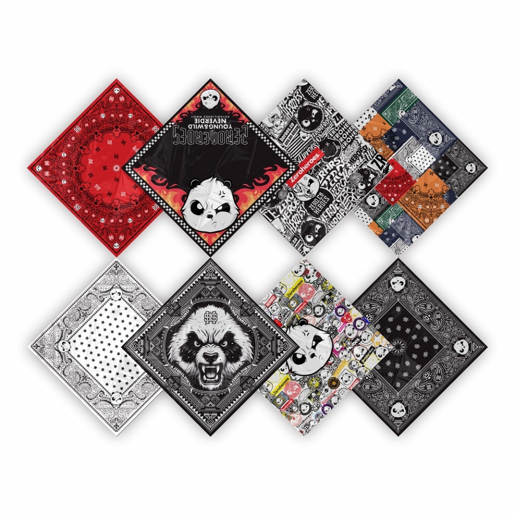 Jual Zeroheroes Slayer Bandana Skena Music Motor Custom Unisex Pria ...