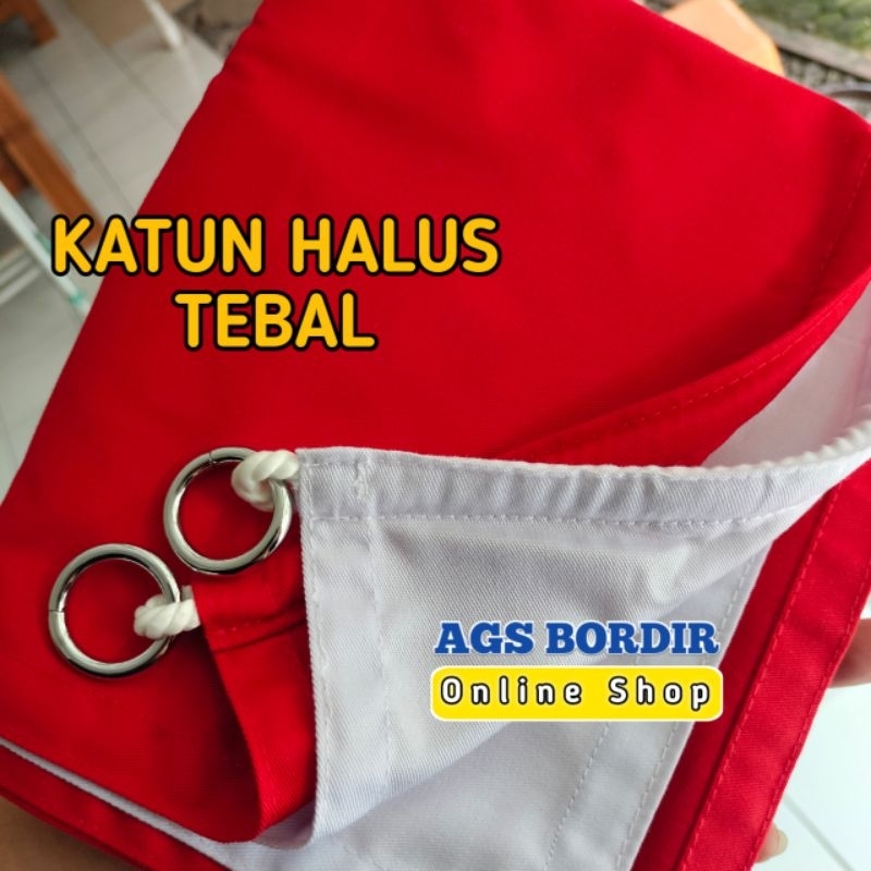 Jual Bendera upacara bendera ring pengait 200x150 bendera tiang merah ...