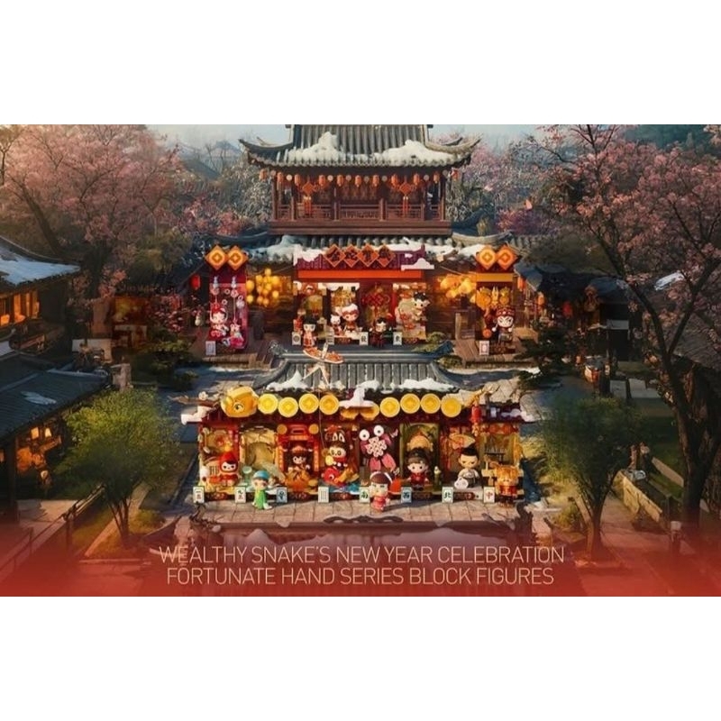 Jual popmart - pop blocks wealthy snake's new year celebration | Shopee ...